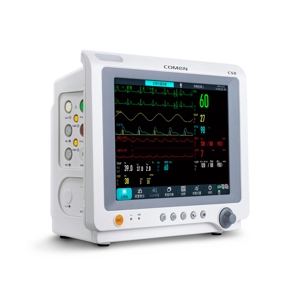 Monitor Multiparamétrico C50 MONITOR 10.4" Parâmetros básicos + Spo2 ...